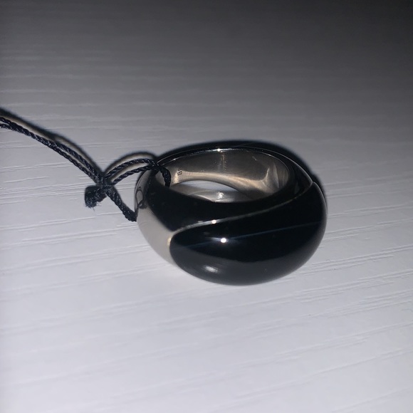 Calvin Klein | Jewelry | Calvin Klein Ellipse Black And Stainless Steel ...